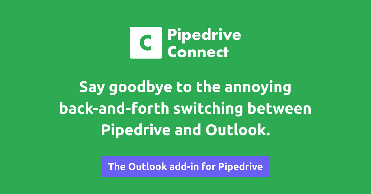Outlook Pipedrive Integration - Streamline Your CRM